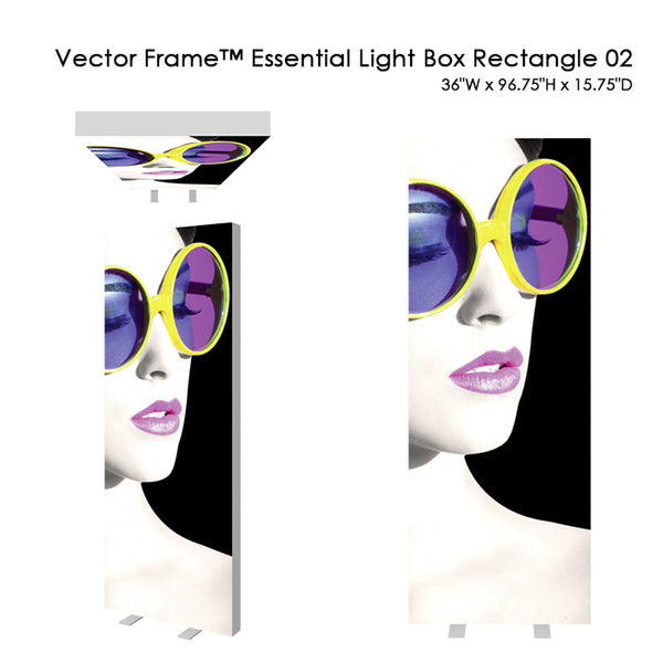 Vector Frame™ Essential Light Box Rectangle - D3 Portable Displays